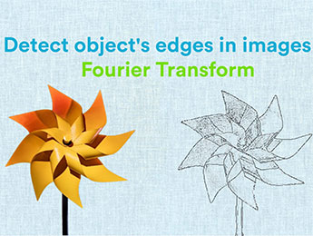 Detect objects edges in images using Fourier transform
