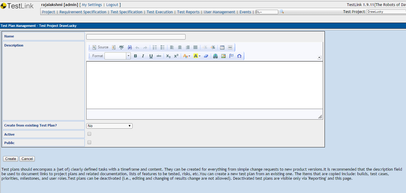 TestLink - Spritle software